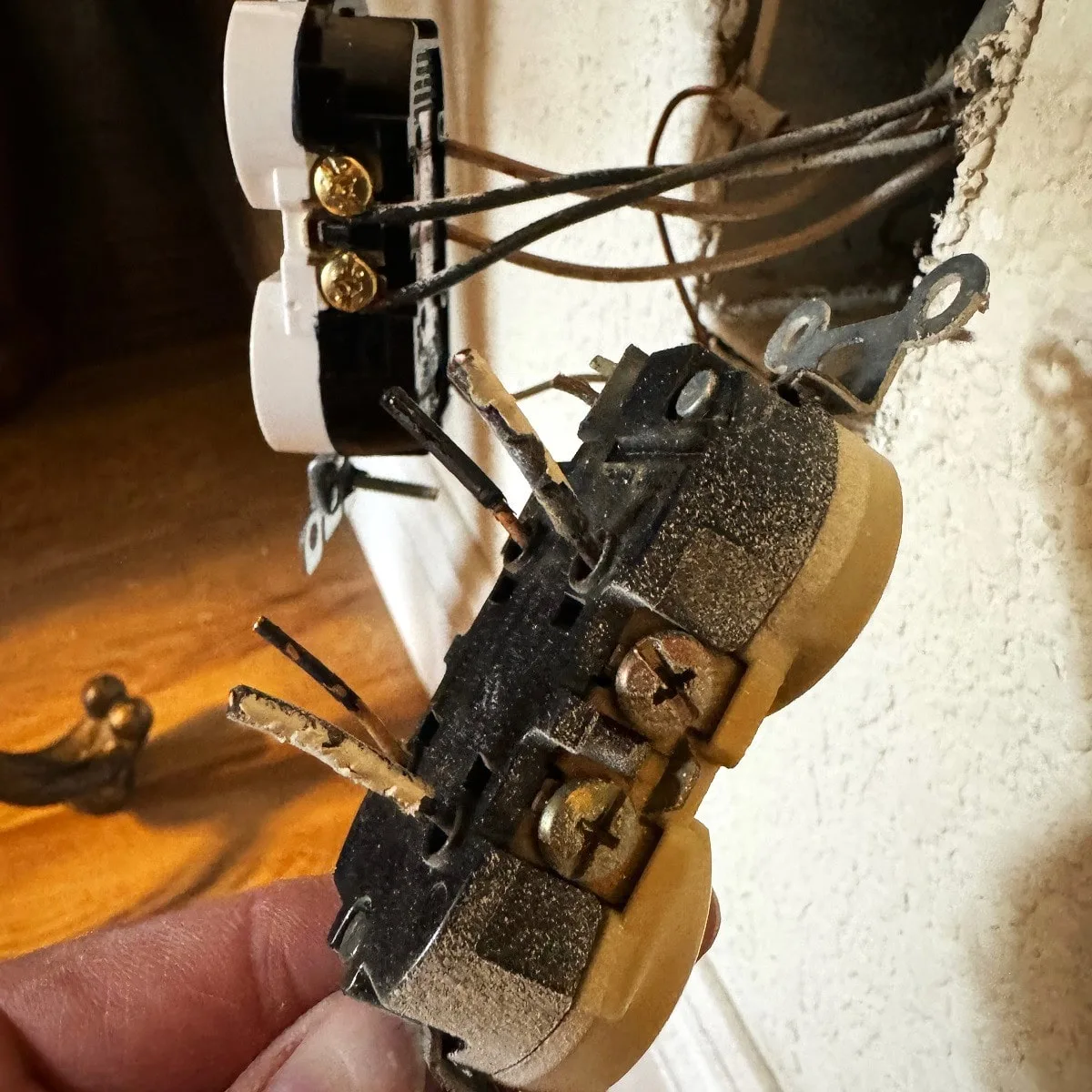 Old Outlet Replacement - Fuse HVAC & Electrical Service